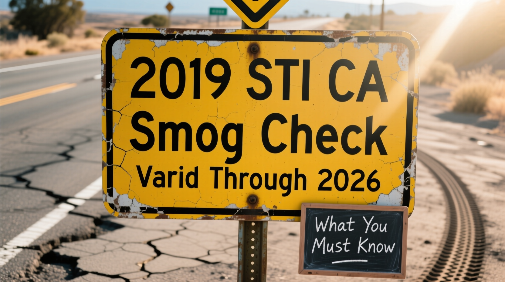 2019 STI CA Smog Check Valid Through 2026: What You Must Know
