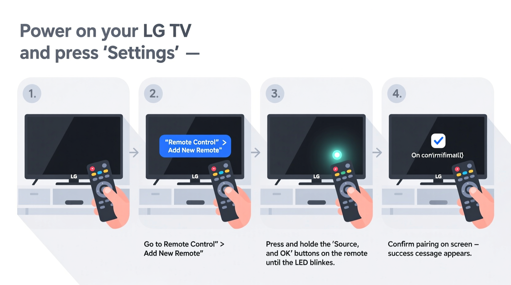 Step By Step Guide To Registering A New Remote On Your Lg Tv For ...