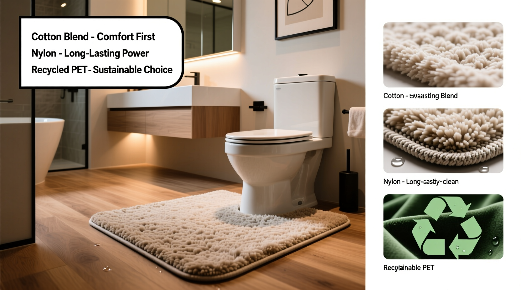 How To Choose The Best Material For A Toilet Carpet Comfort Durability ...