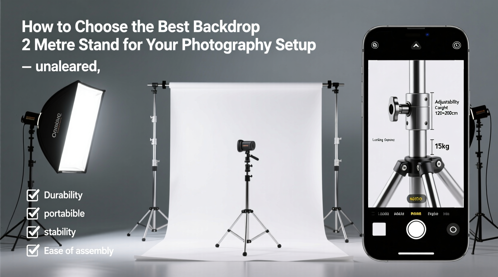How to Choose the Best Backdrop 2 Metre Stand for Your Photography Setup