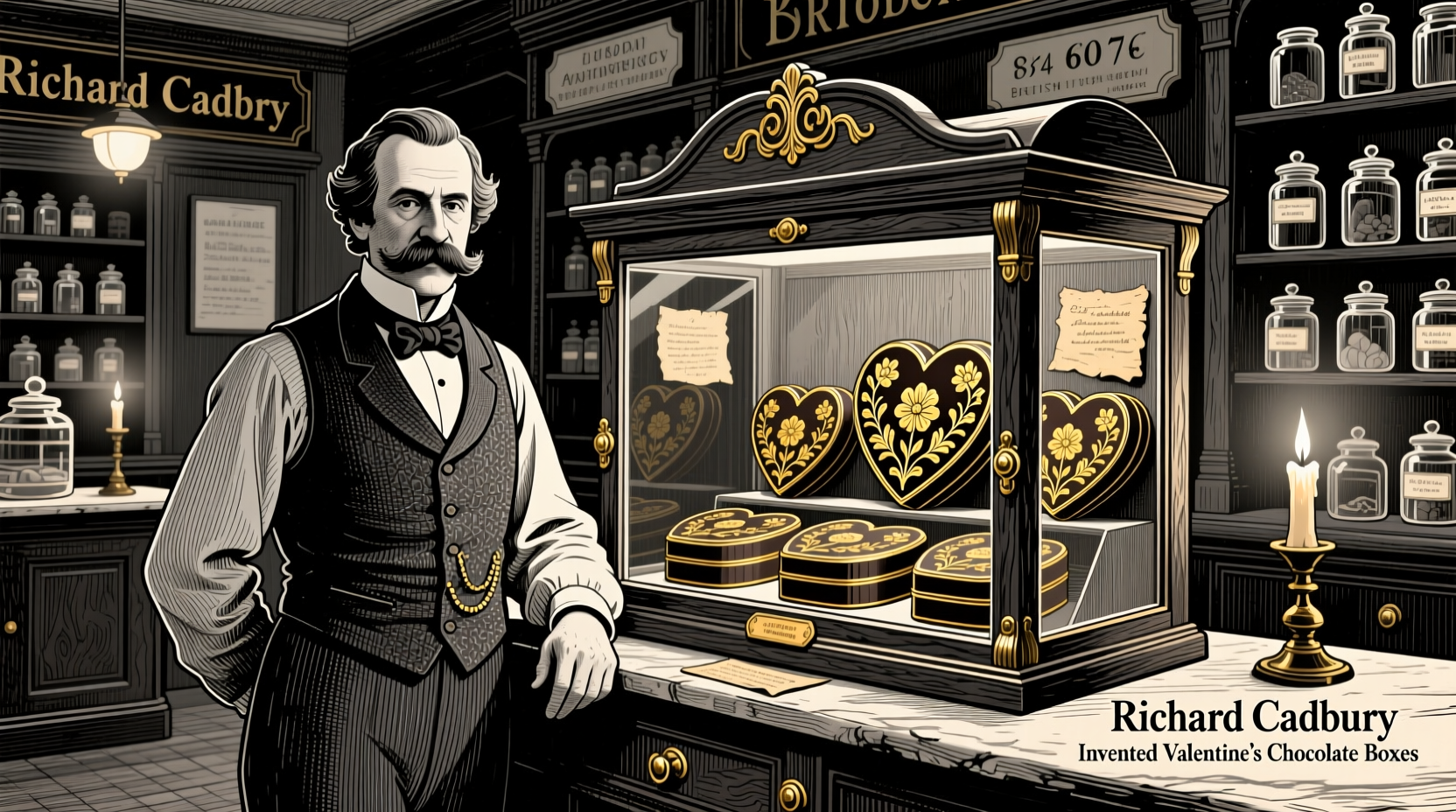 Richard Cadbury Invented Valentine's Chocolate Boxes