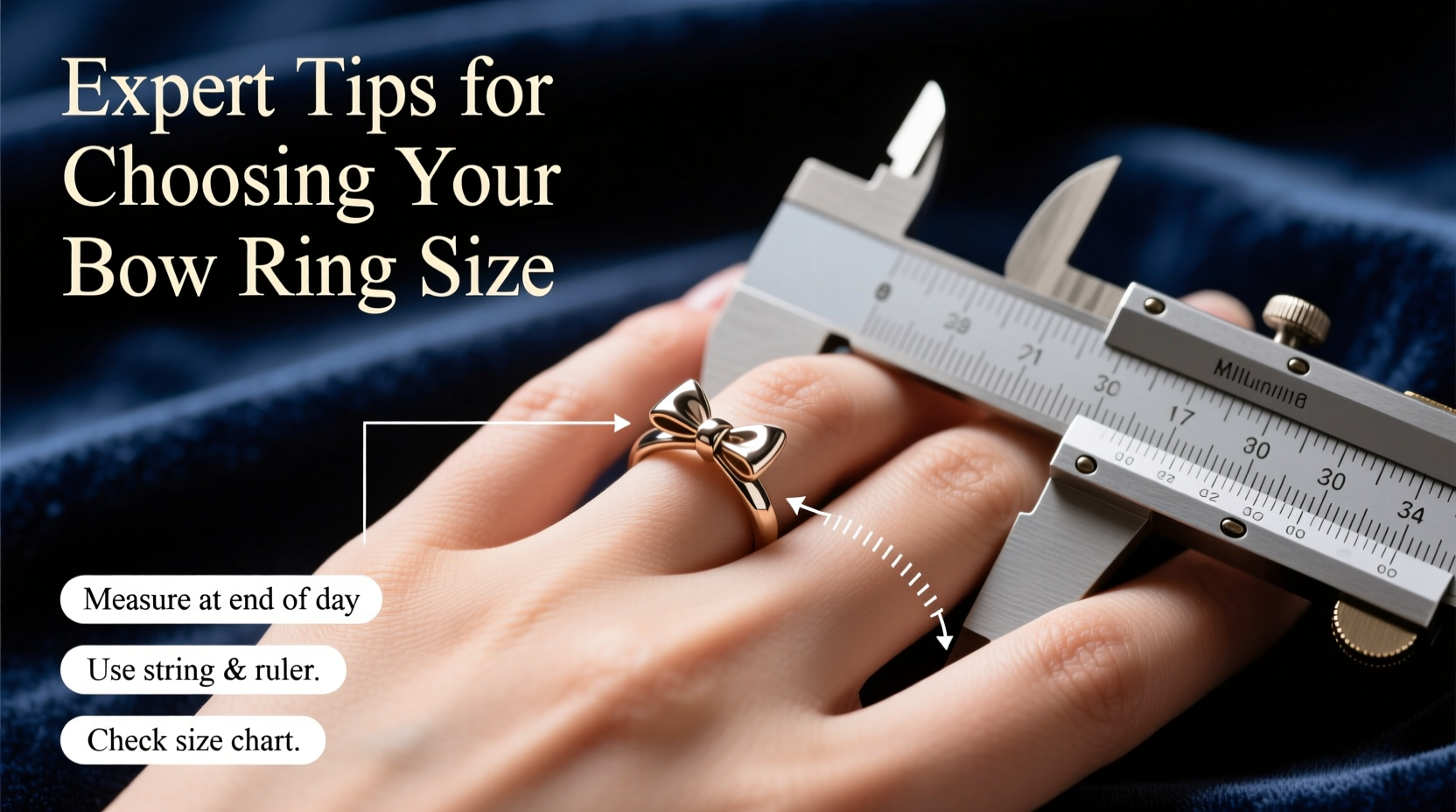 Expert Tips For Accurately Choosing The Right Ring Size For Your Bow Ring