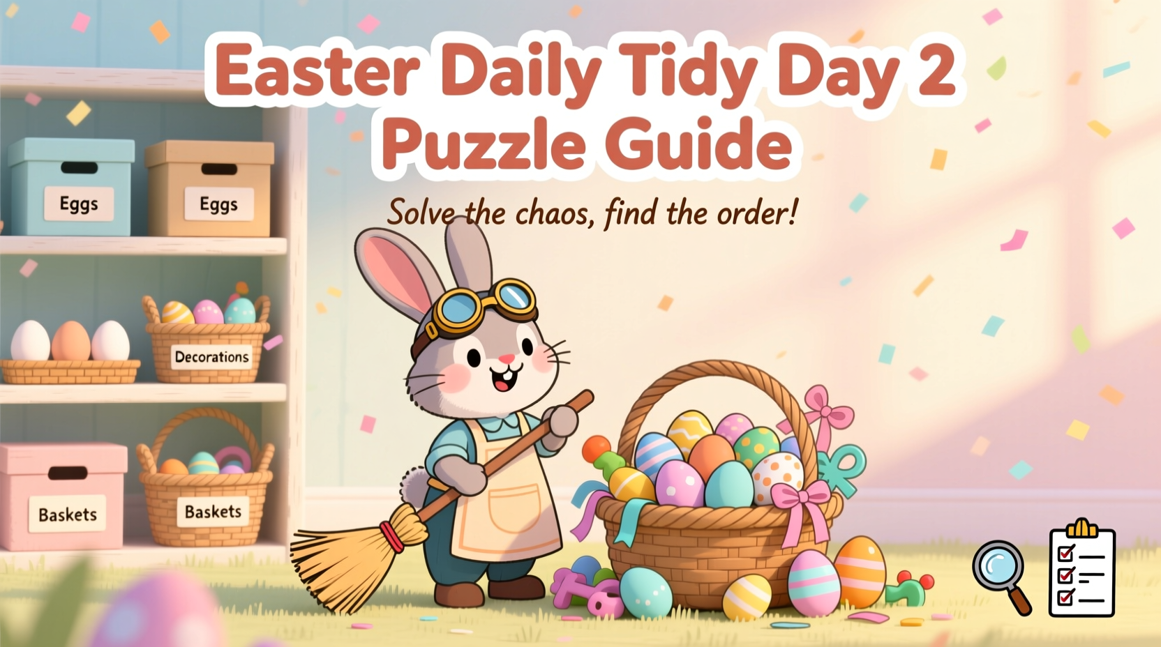 A Little to the Left: Easter Daily Tidy Day 2 Puzzle Guide