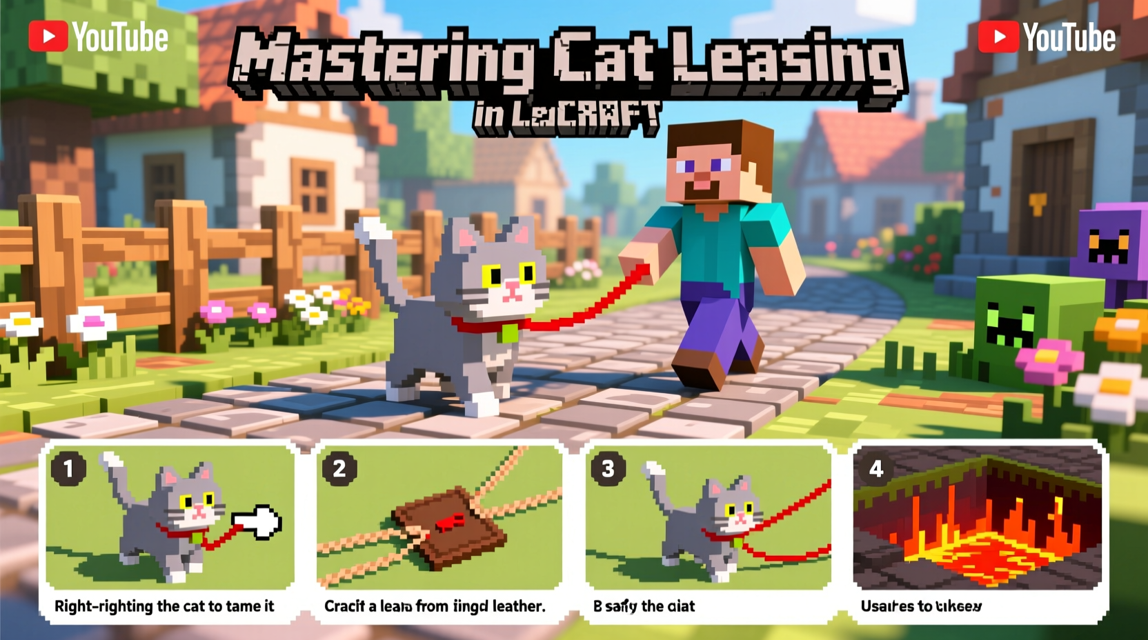 Mastering Cat Leashing In Minecraft A Complete Guide To Leading And ...