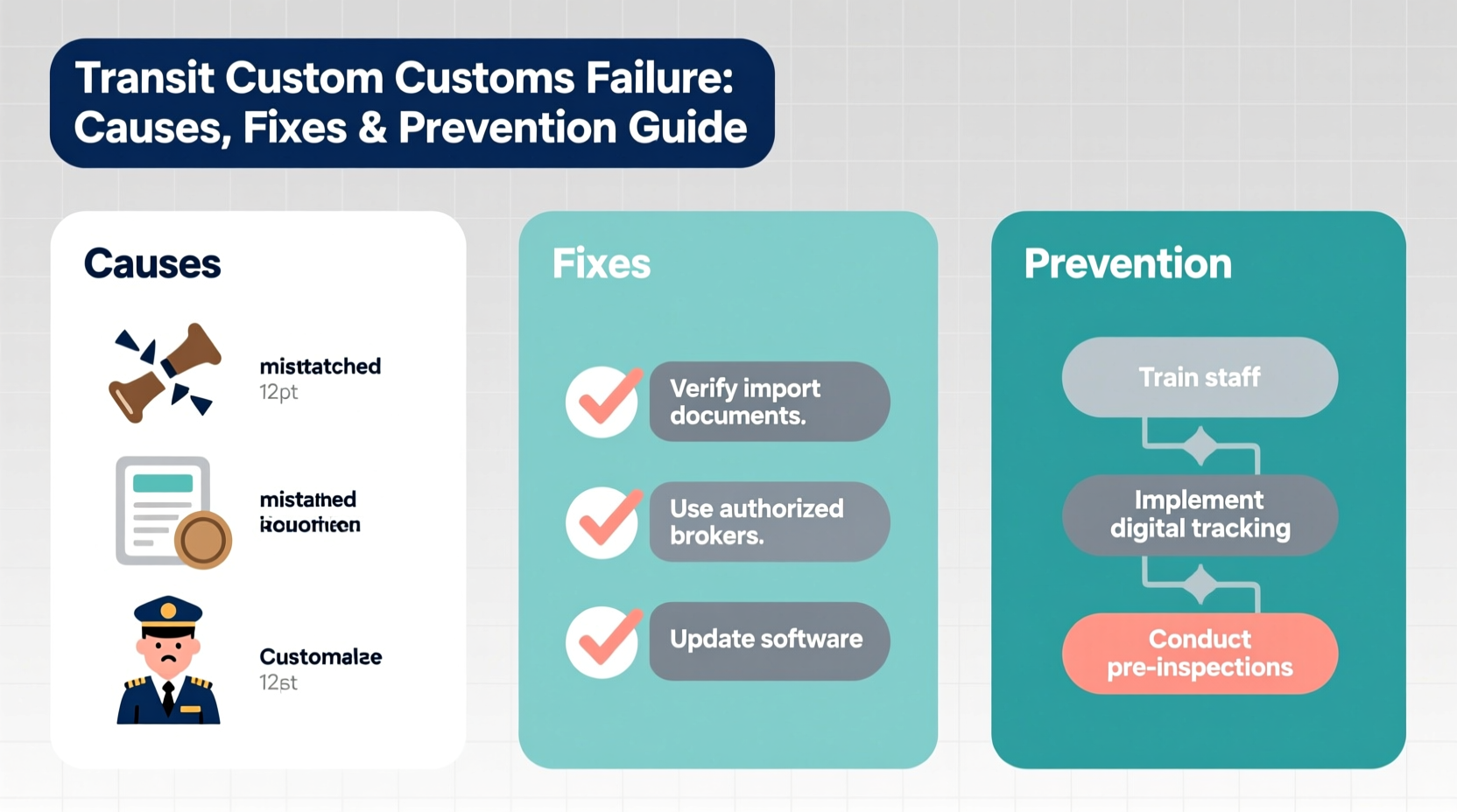 Transit Custom Customs Failure: Causes, Fixes & Prevention Guide