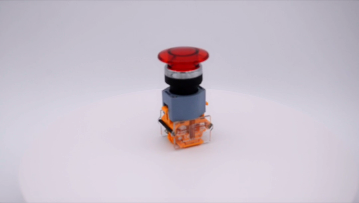Yongxing LA133 Series Push Button 22mm Emergency Stop Red Switch ...