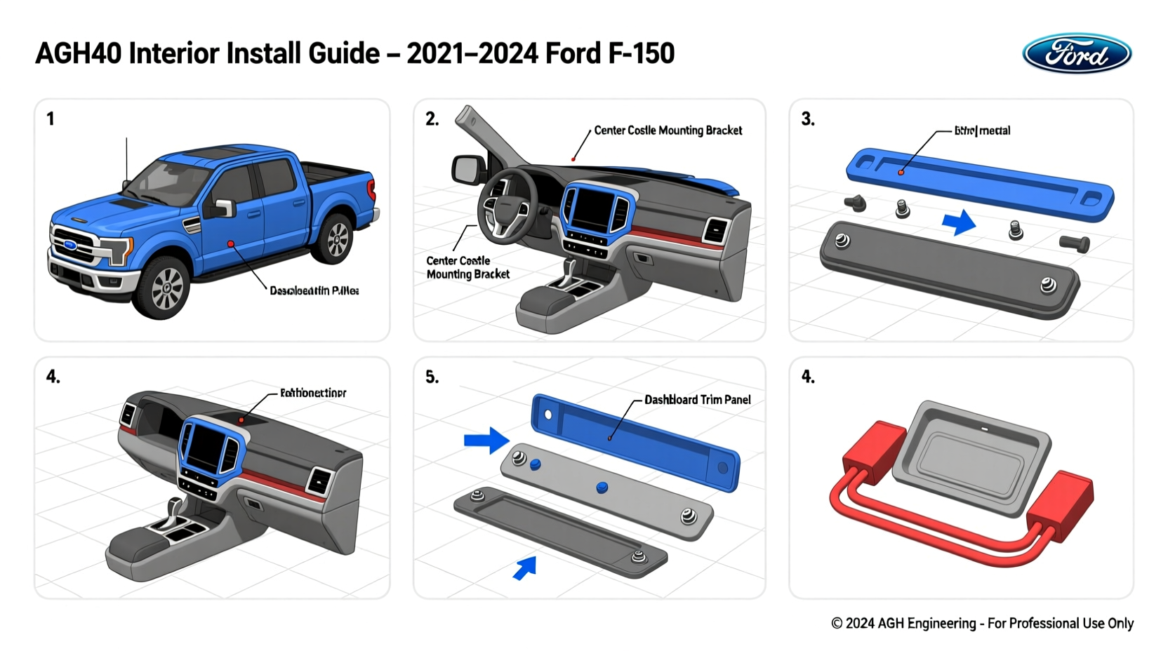 AGH40 Interior Install Guide: Step-by-Step for 2021–2024 Ford F-150