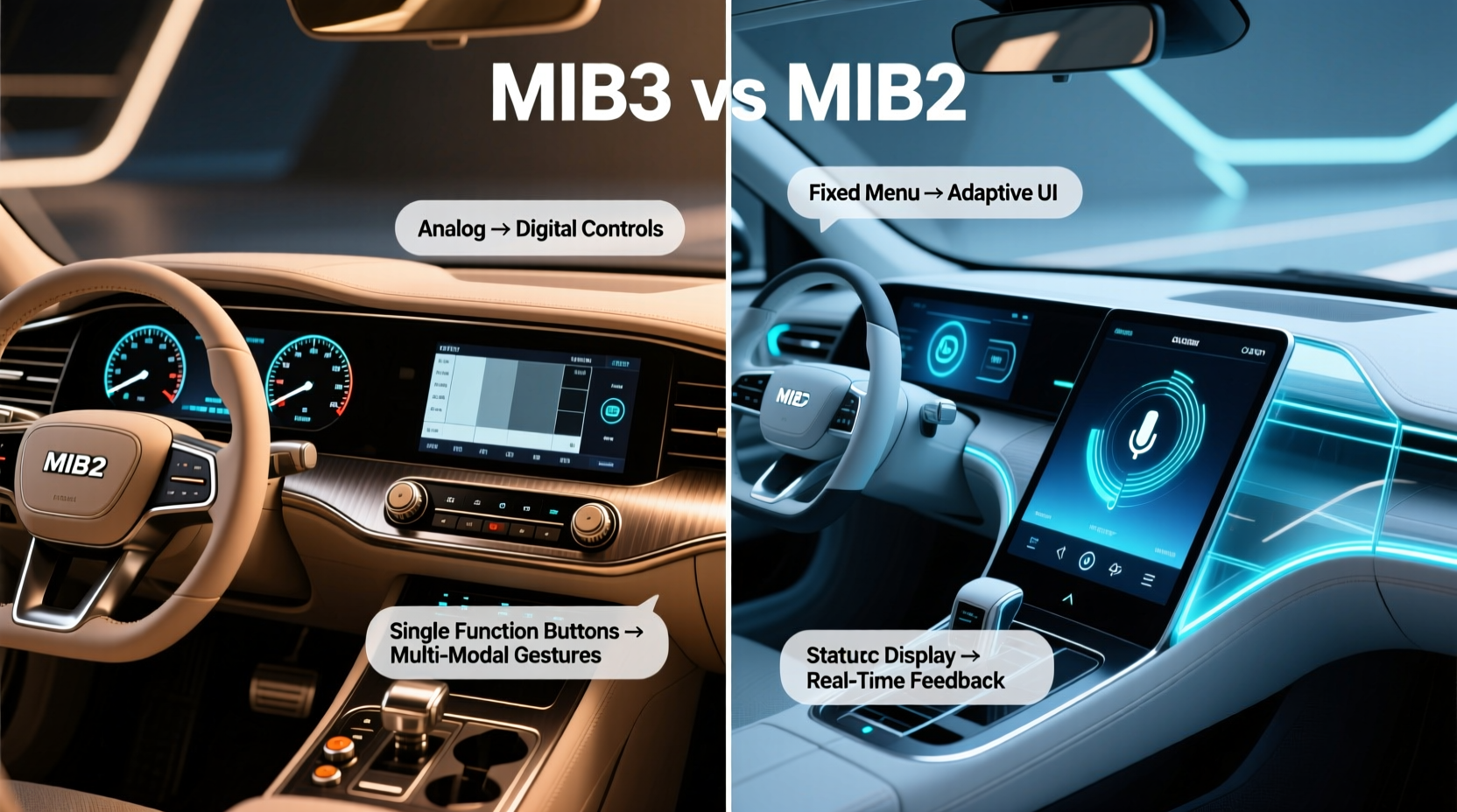 MIB3 vs MIB2 Steering Controls: Key Differences Explained