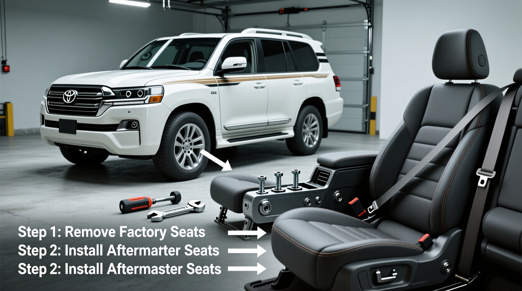 How to Install Aftermarket Seats in a Toyota Land Cruiser