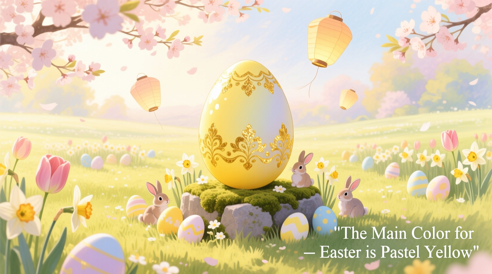 The Main Color for Easter is Pastel Yellow