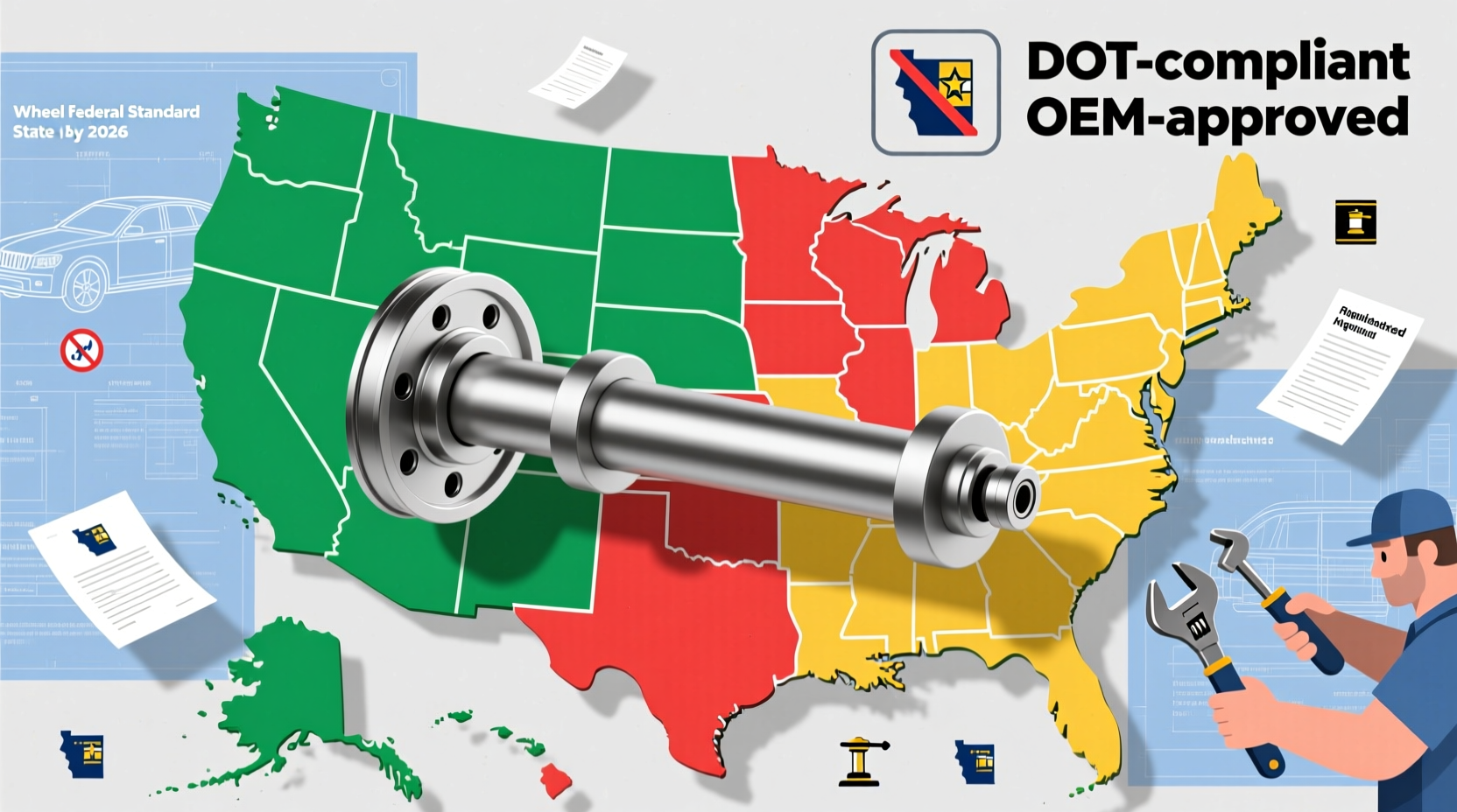 Wheel Spacer Legality in the U.S. Is State-Specific in 2026