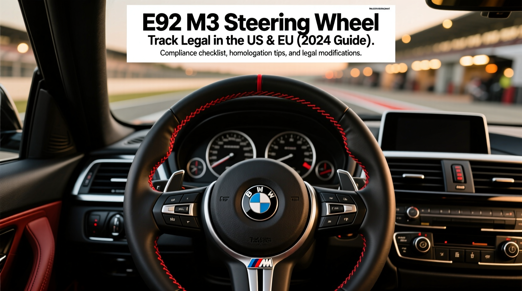 E92 M3 Steering Wheel Track Legal in the US & EU (2024 Guide)