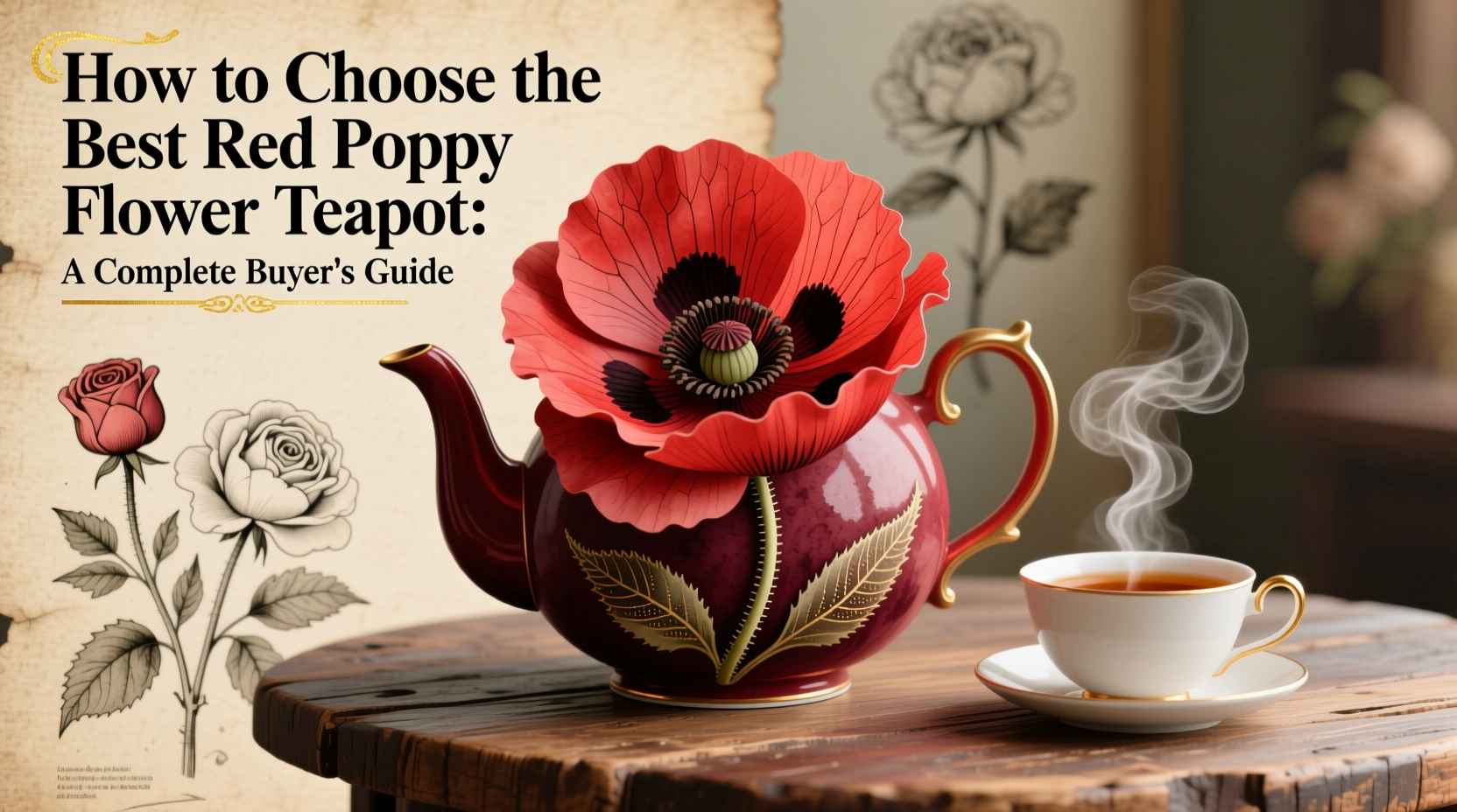 How to Choose the Best Red Poppy Flower Teapot: A Complete Buyer's Guide