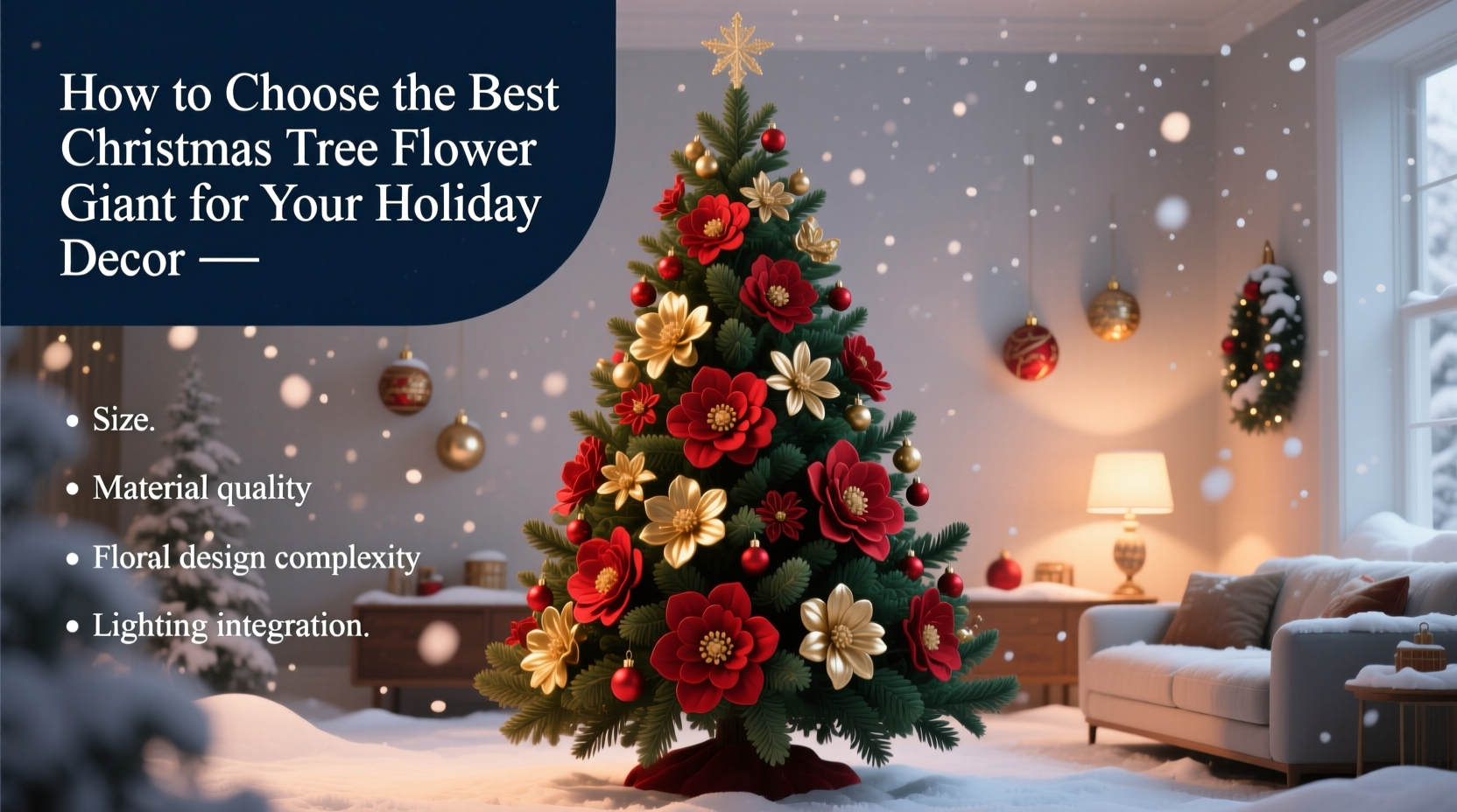 How to Choose the Best Christmas Tree Flower Giant for Your Holiday Decor