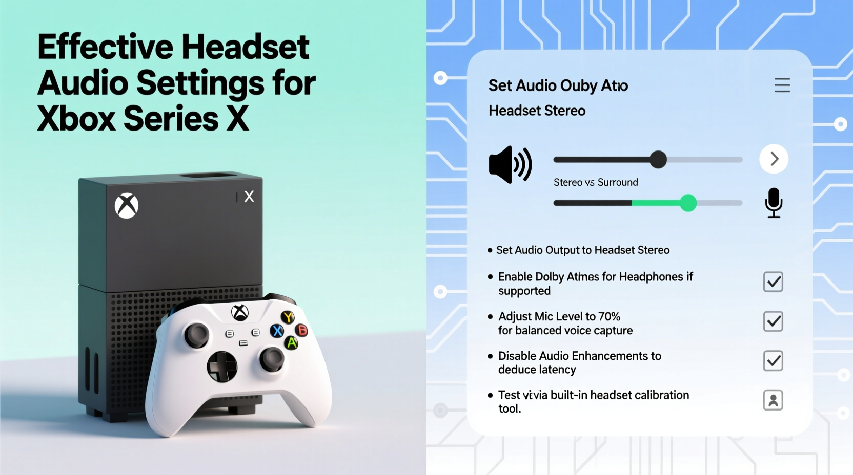 Effective Headset Audio Settings For Xbox Series X Simple And Clear Guide