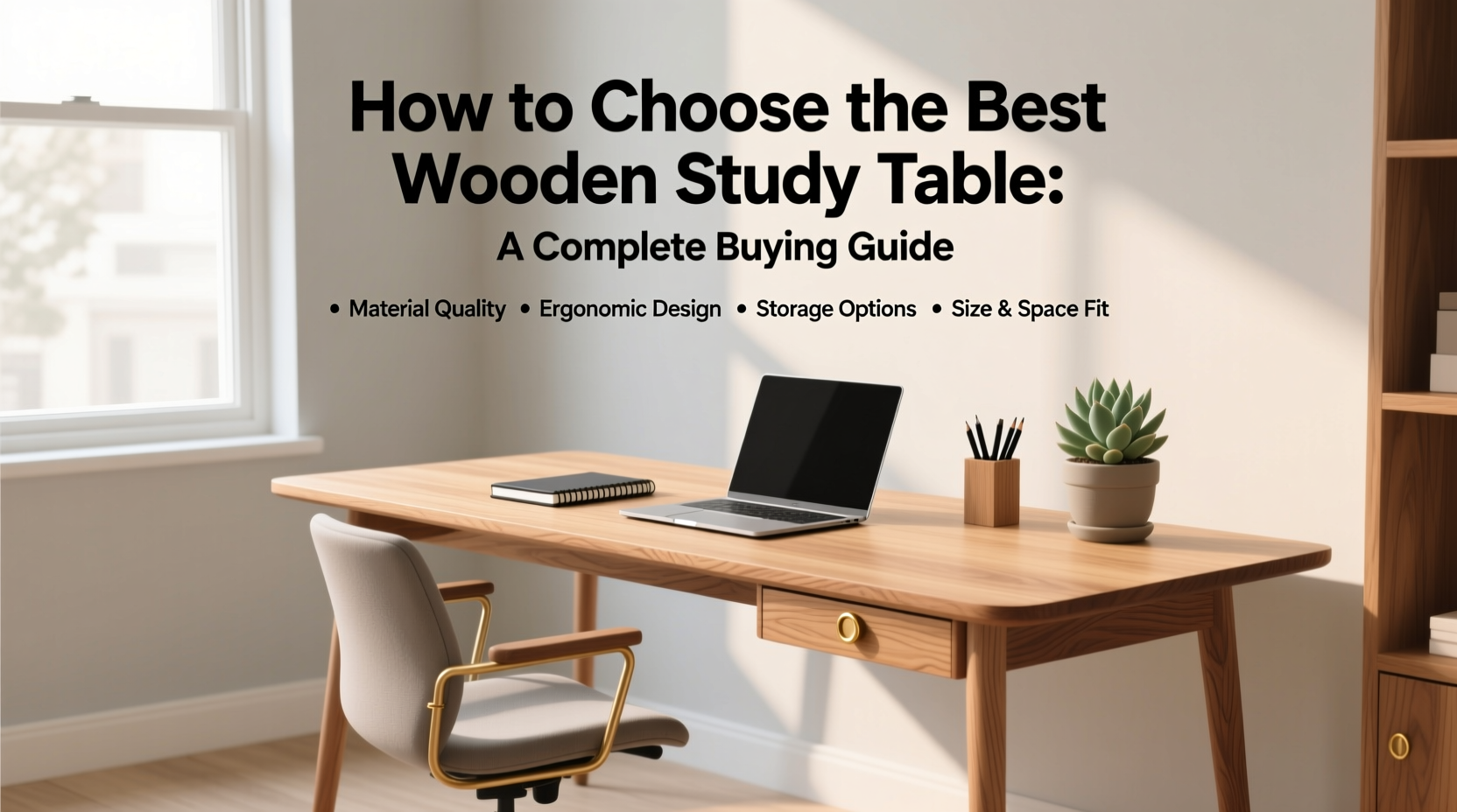 How to Choose the Best Wooden Study Table: A Complete Buying Guide