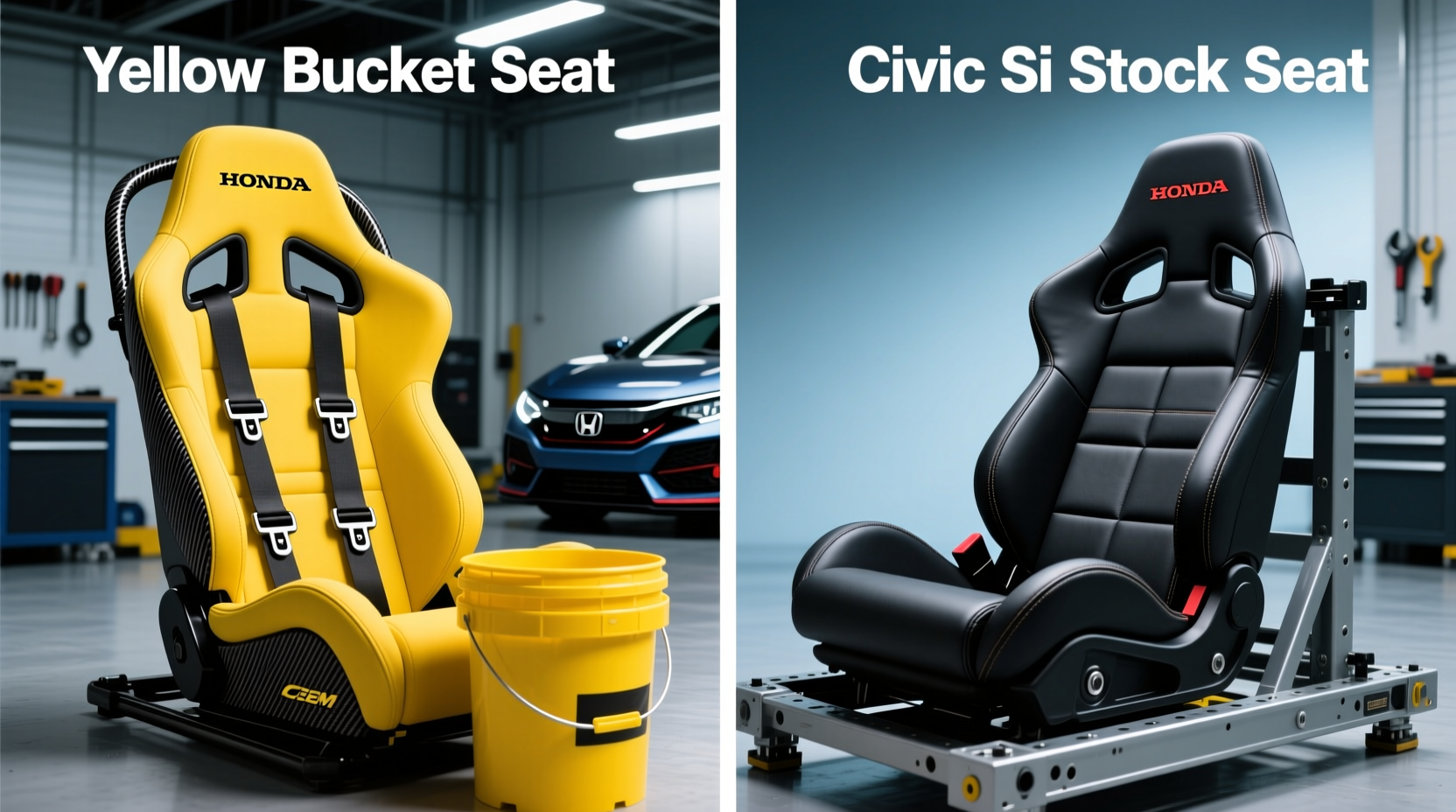 Yellow Bucket vs Civic Si Seat: Key Differences & Compatibility