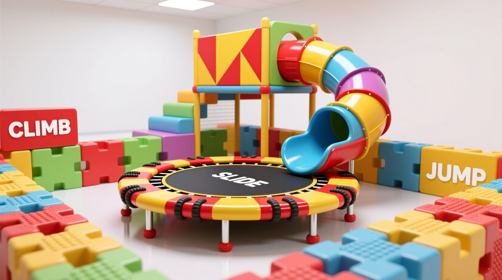 How to Choose the Best Indoor Playground Slide Trampoline Movable ...