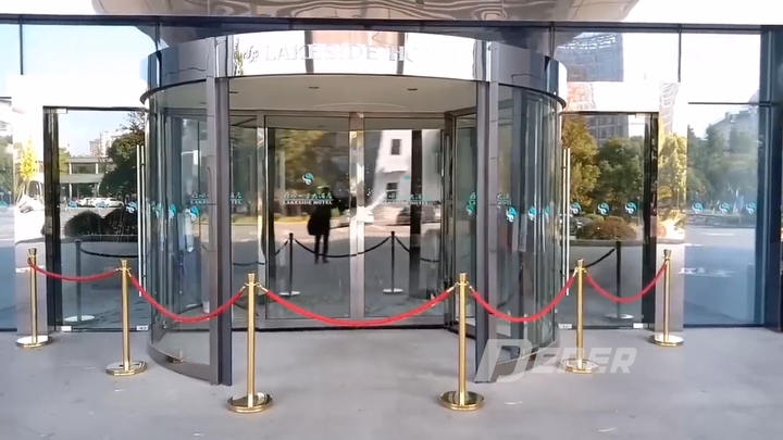2 Wing Automatic Revolving Door | Durable Glass Design for Hotels ...