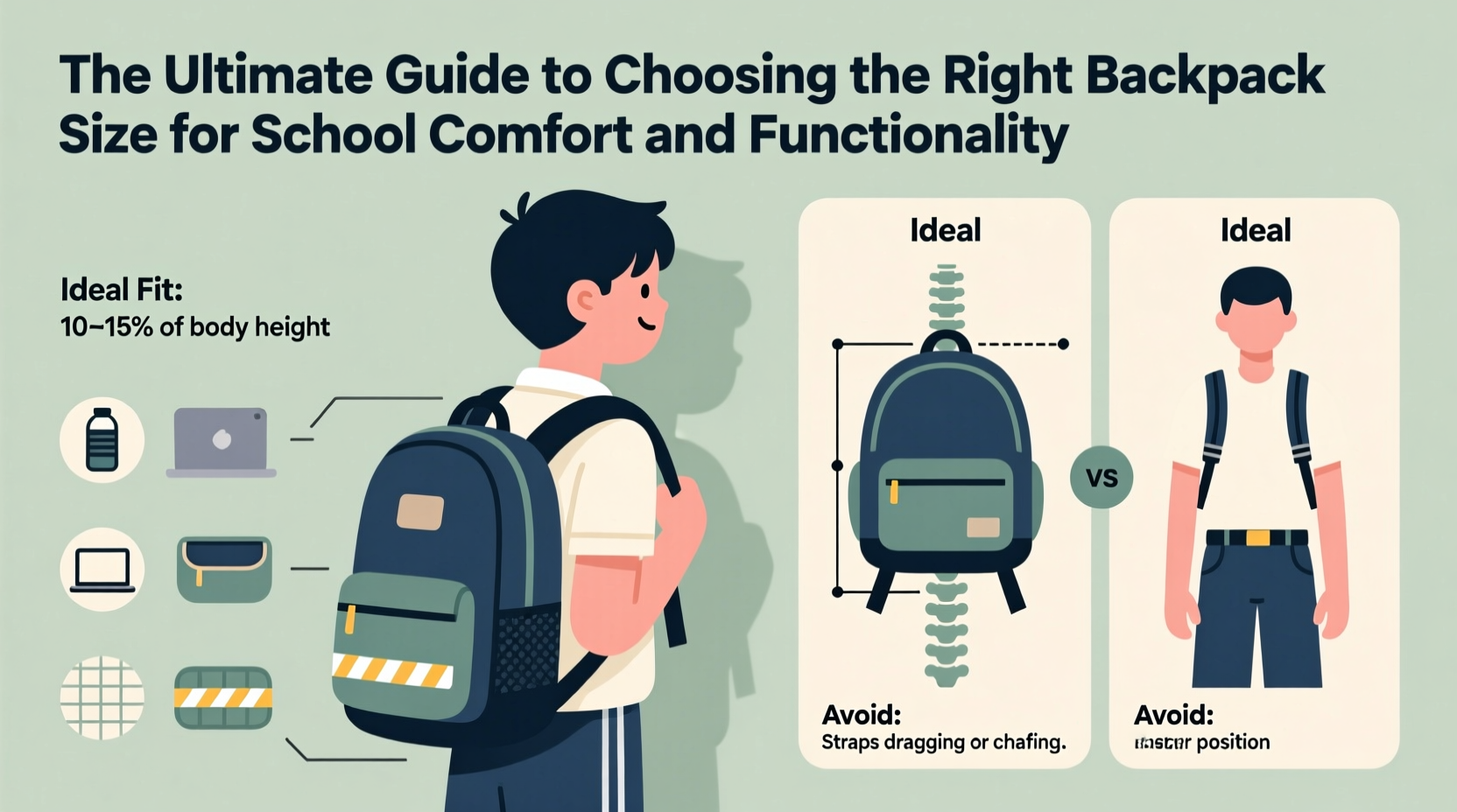 The Ultimate Guide To Choosing The Right Backpack Size For School ...