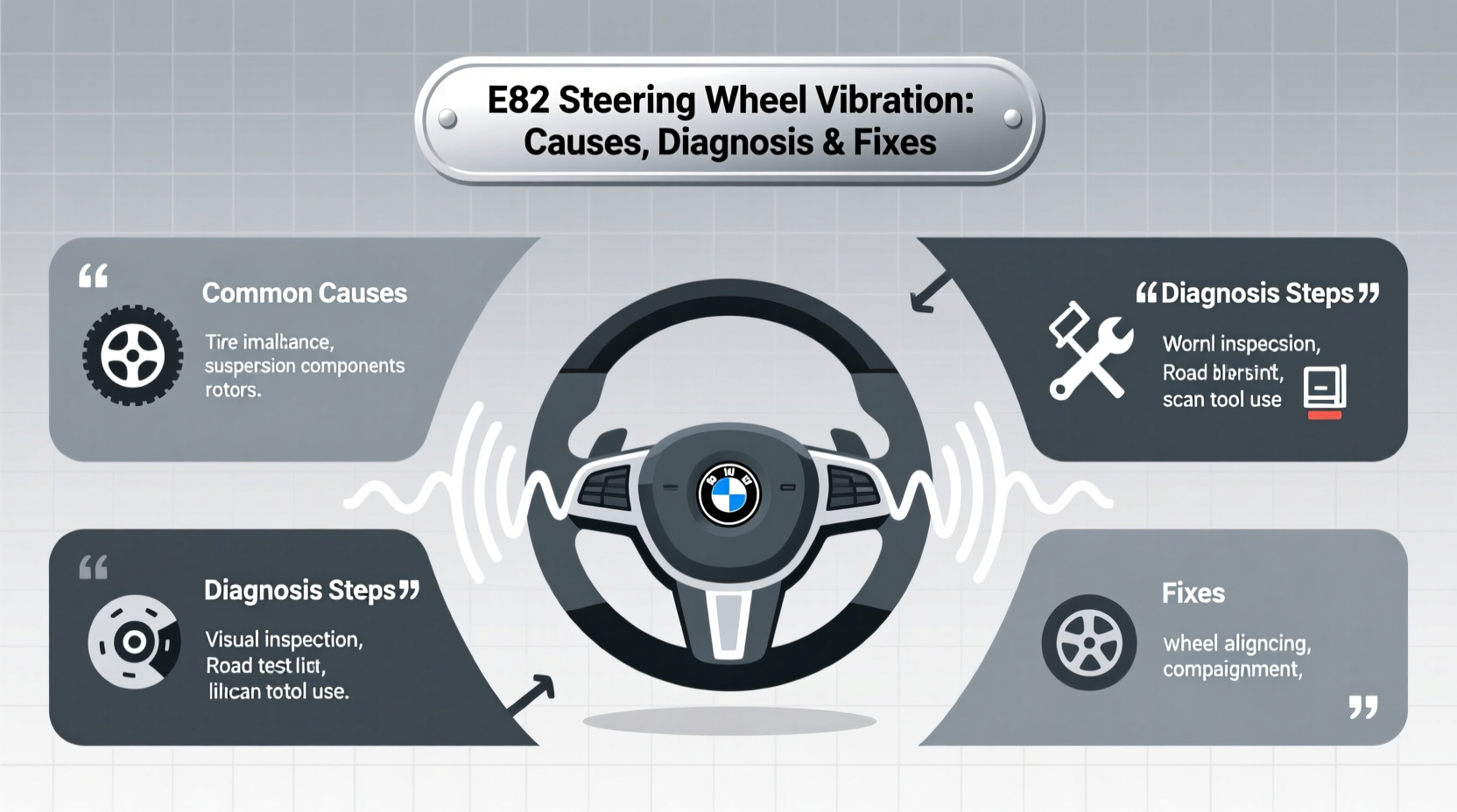 E82 Steering Wheel Vibration: Causes, Diagnosis & Fixes