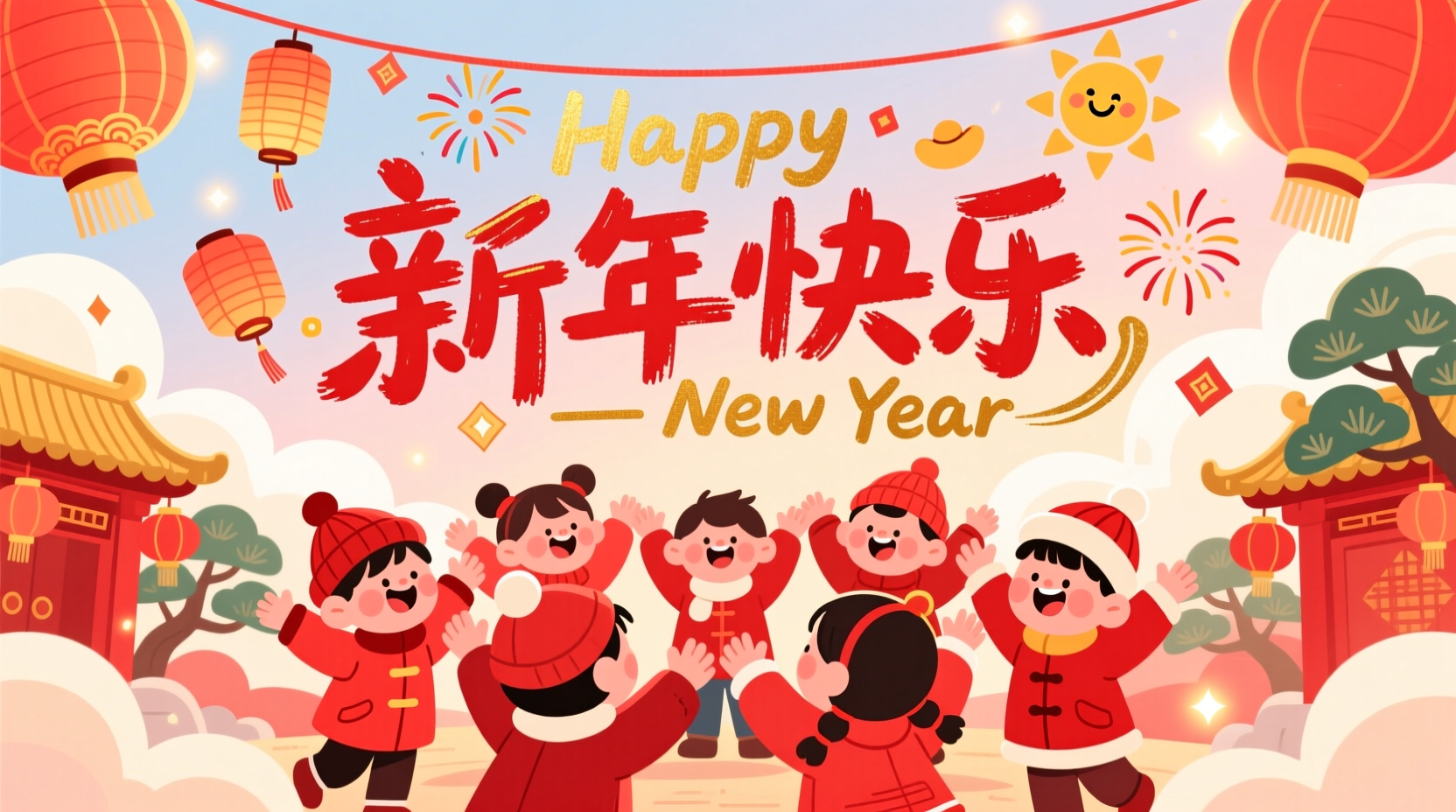 How to Write Happy New Year in Chinese for Kids