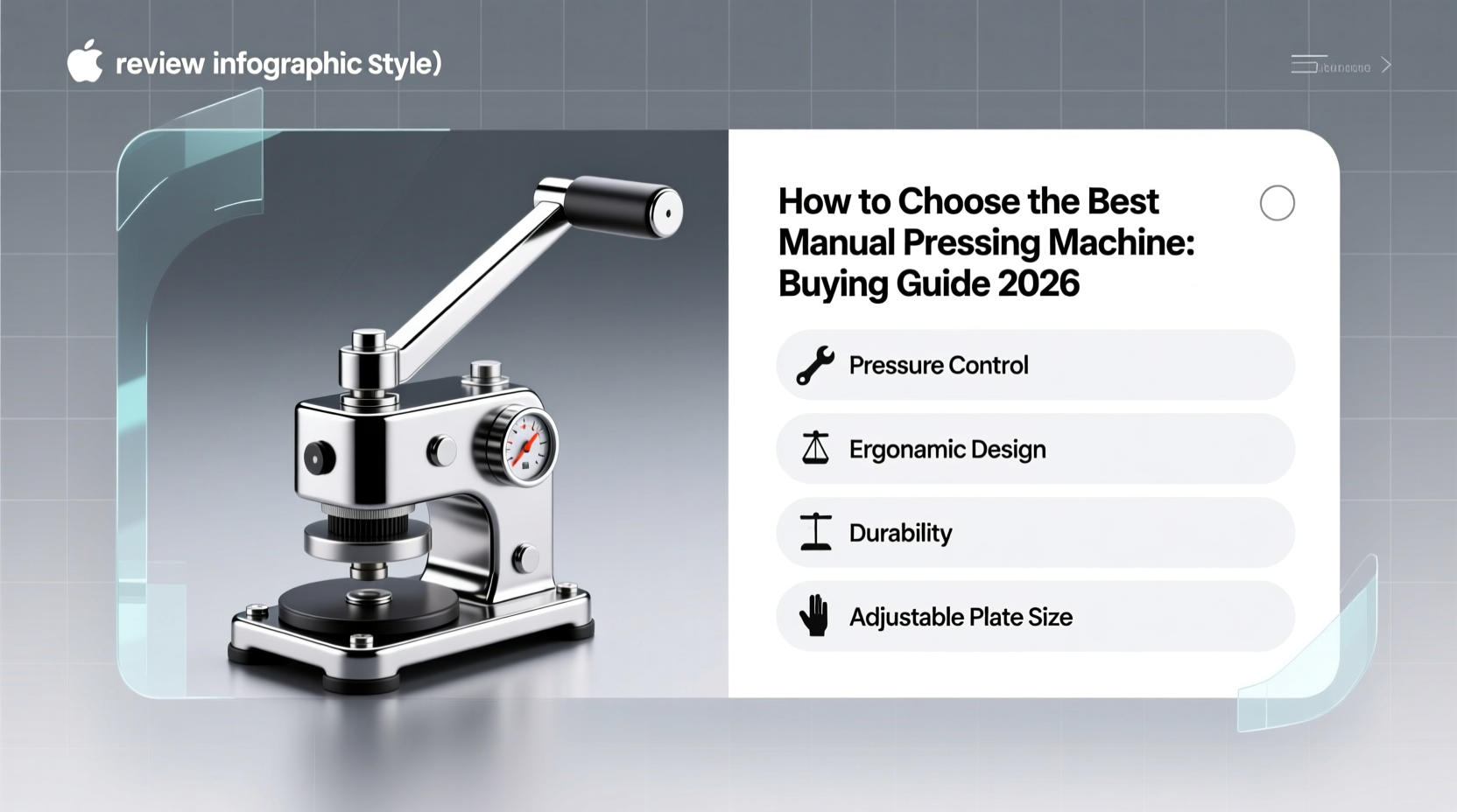 How to Choose the Best Manual Pressing Machine: Buying Guide 2026