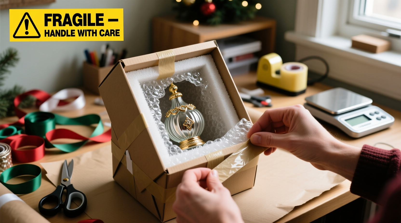 How to Wrap Fragile Christmas Gifts Safely for Shipping