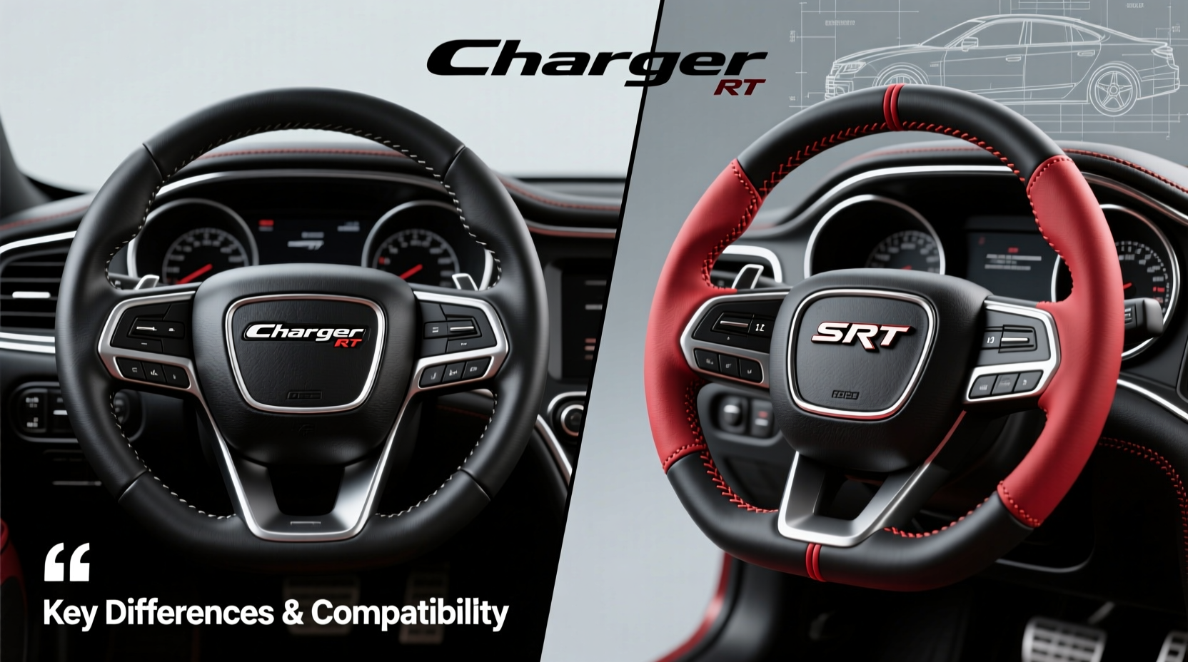 Charger RT vs SRT Steering Wheel: Key Differences & Compatibility