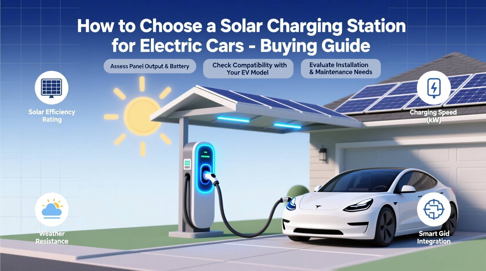 How to Choose a Solar Charging Station for Electric Car: Buying Guide