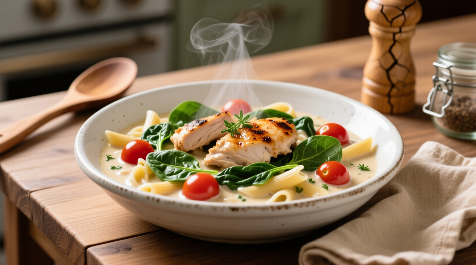 Quick Chicken Spinach Tomato Pasta: 20-Minute Recipe Guide