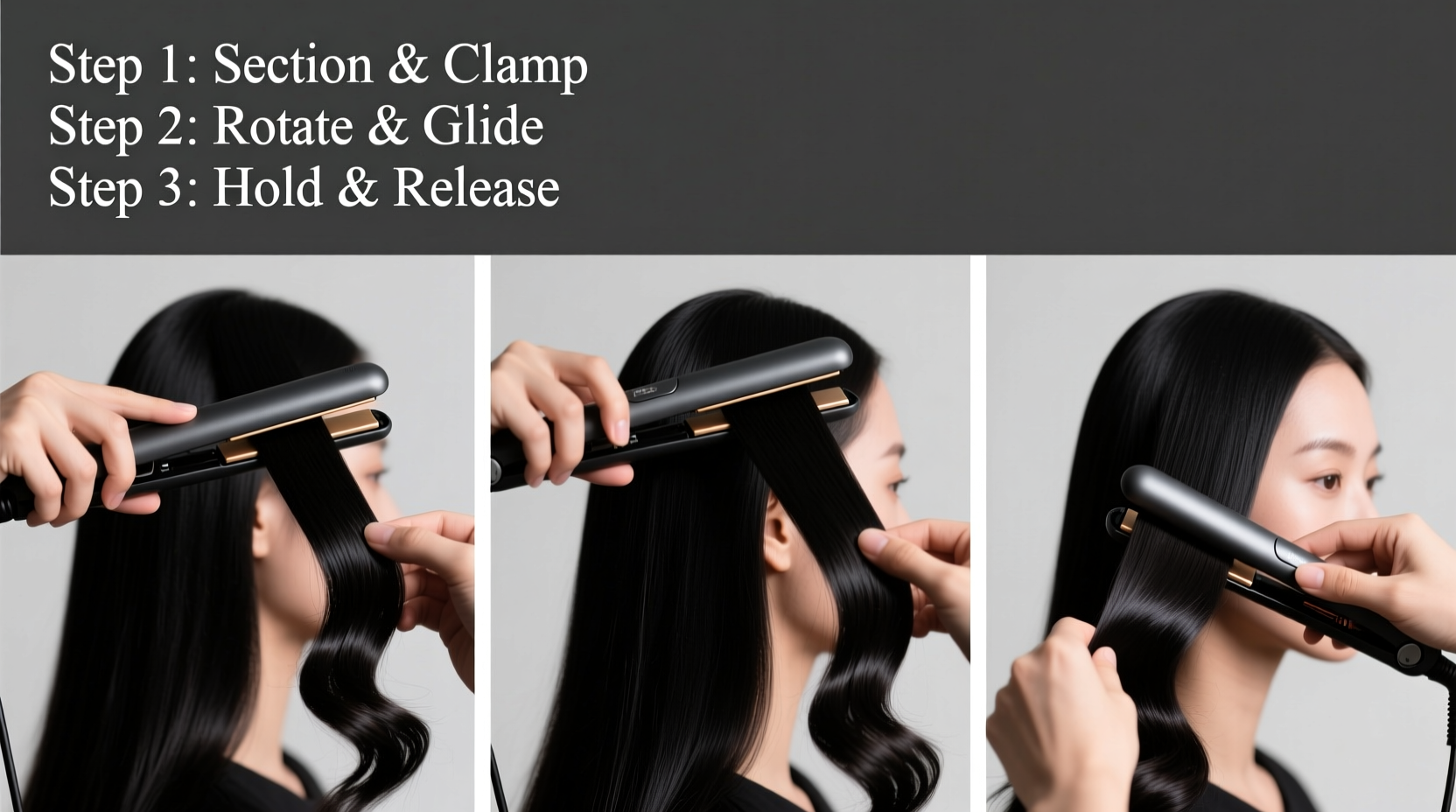 Master Perfect Curls Using Your Hair Straightener Step By Step ...