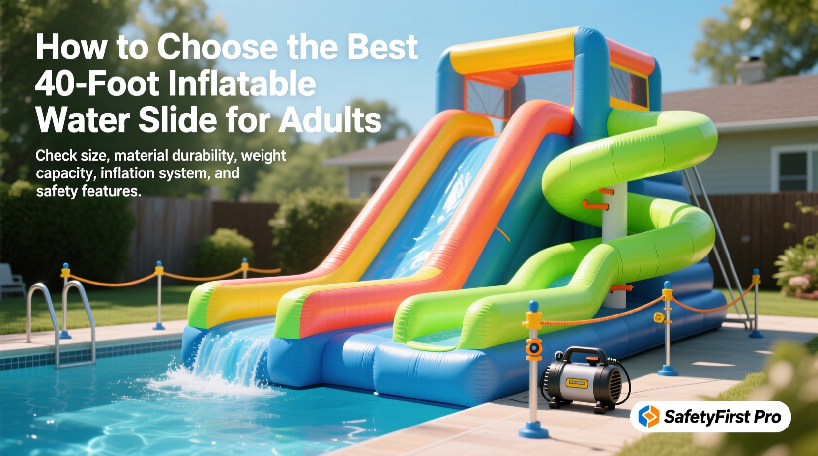 How to Choose the Best 40-Foot Inflatable Water Slide for Adults