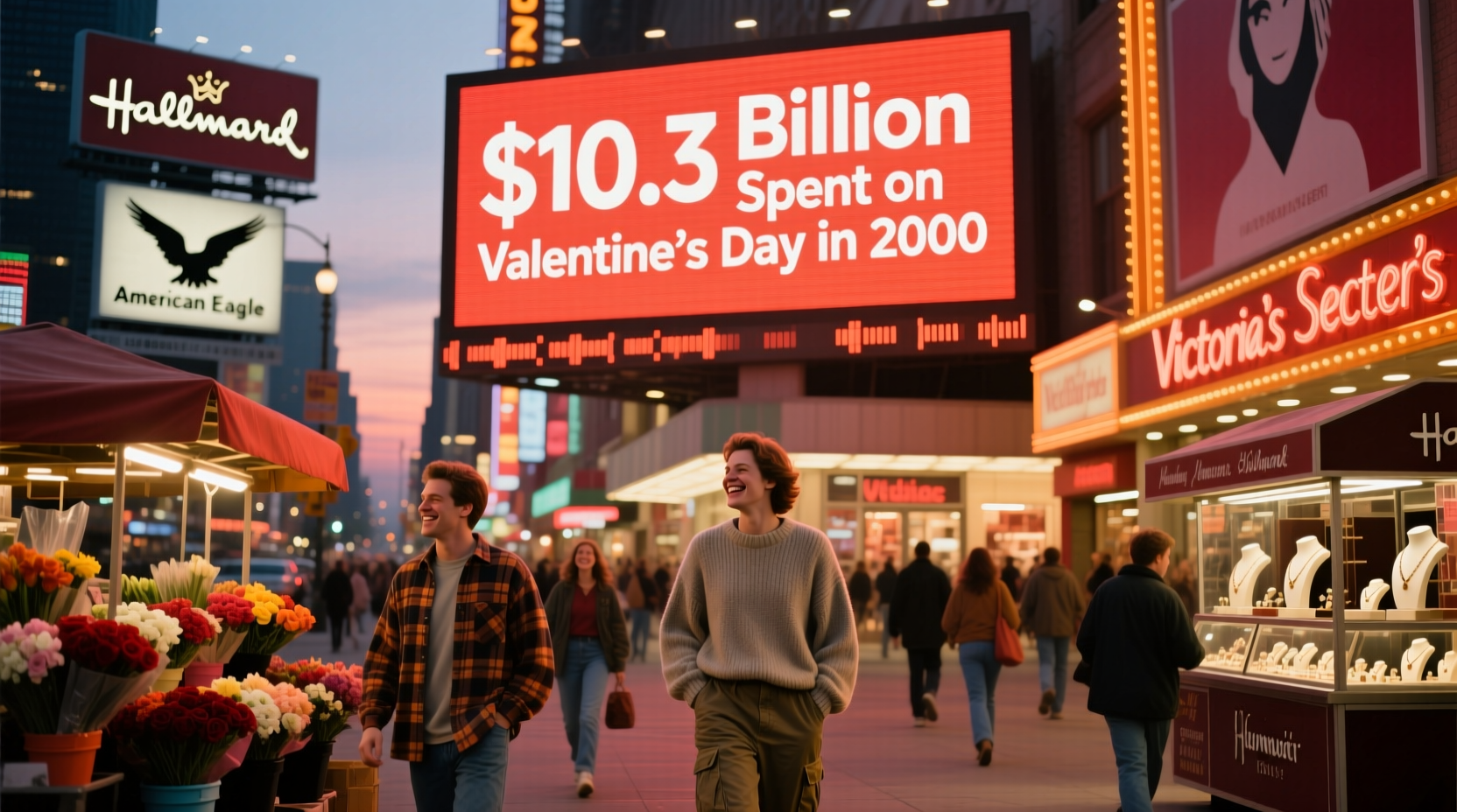 $10.3 Billion Spent on Valentine's Day in 2000