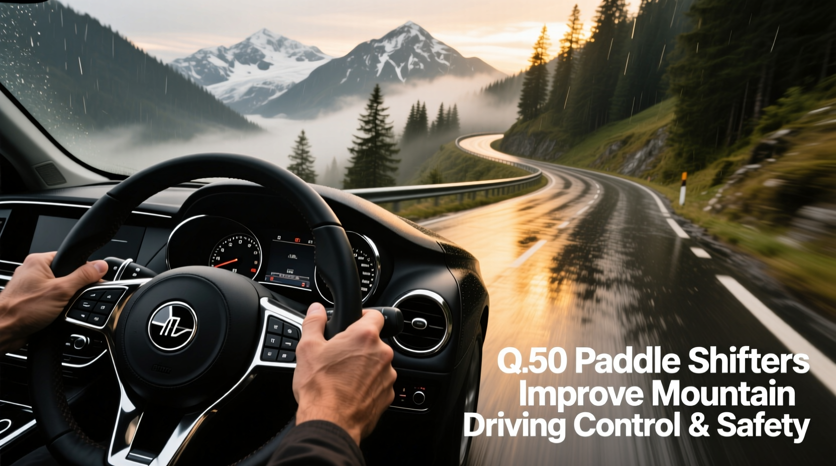 Q50 Paddle Shifters Improve Mountain Driving Control & Safety