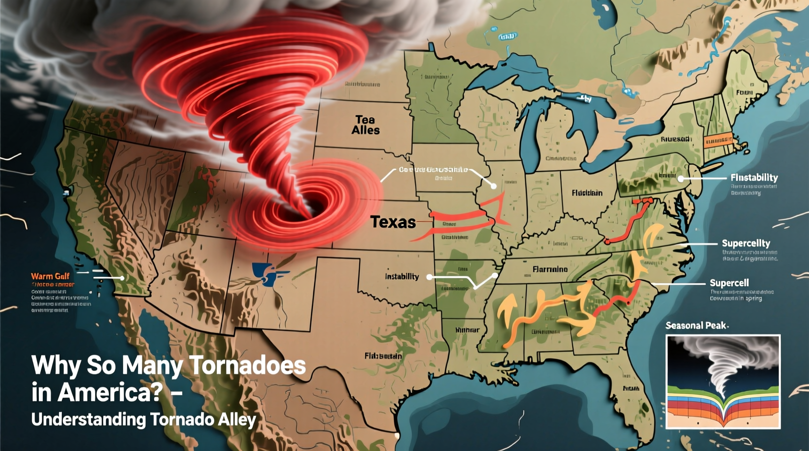 Why So Many Tornadoes In America Understanding Tornado Alley