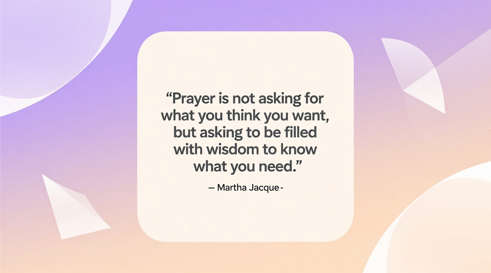 Prayer Is the Answer: Inspirational Quotes