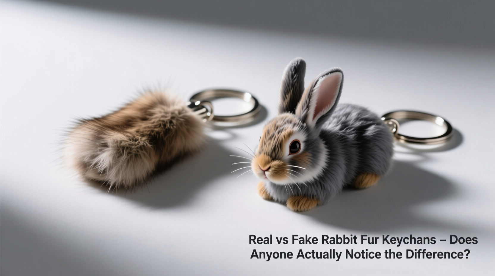 Real Vs Fake Rabbit Fur Keychains Does Anyone Actually Notice The ...