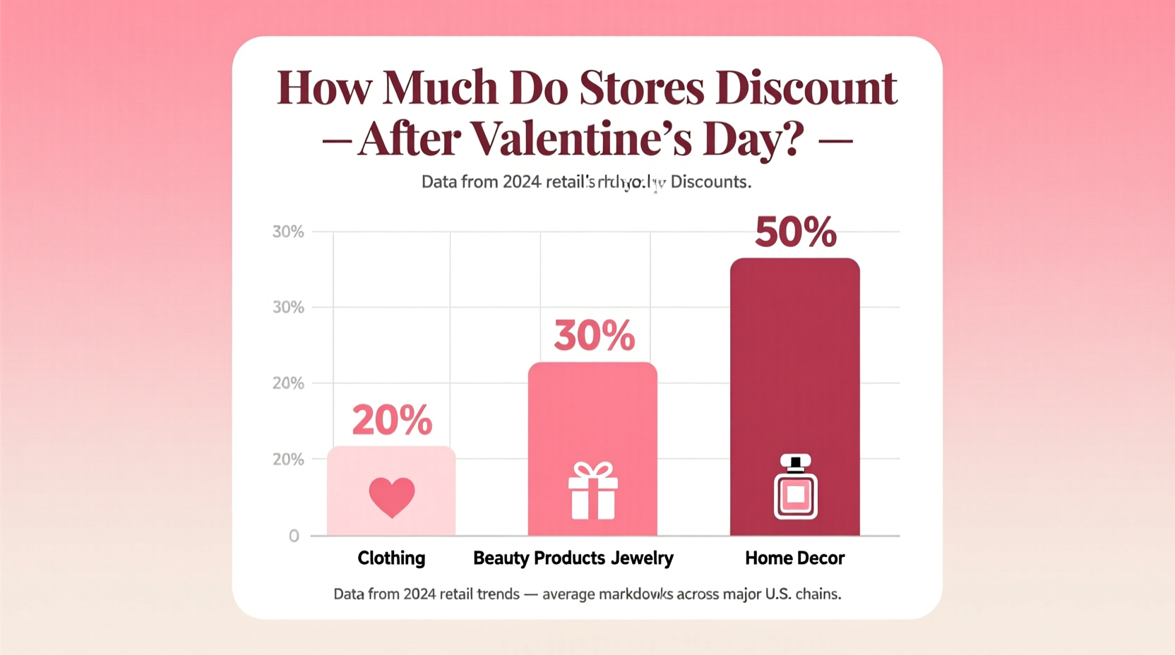 How Much Do Stores Discount After Valentine's Day