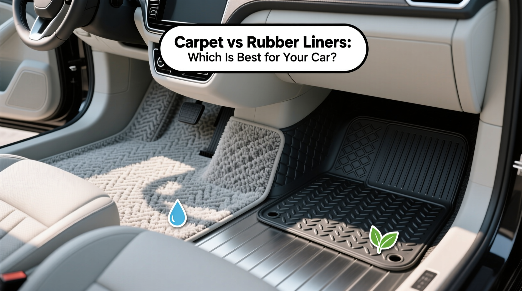 Carpet vs Rubber Liners: Which Floor Mat Type Is Best for Your Car?
