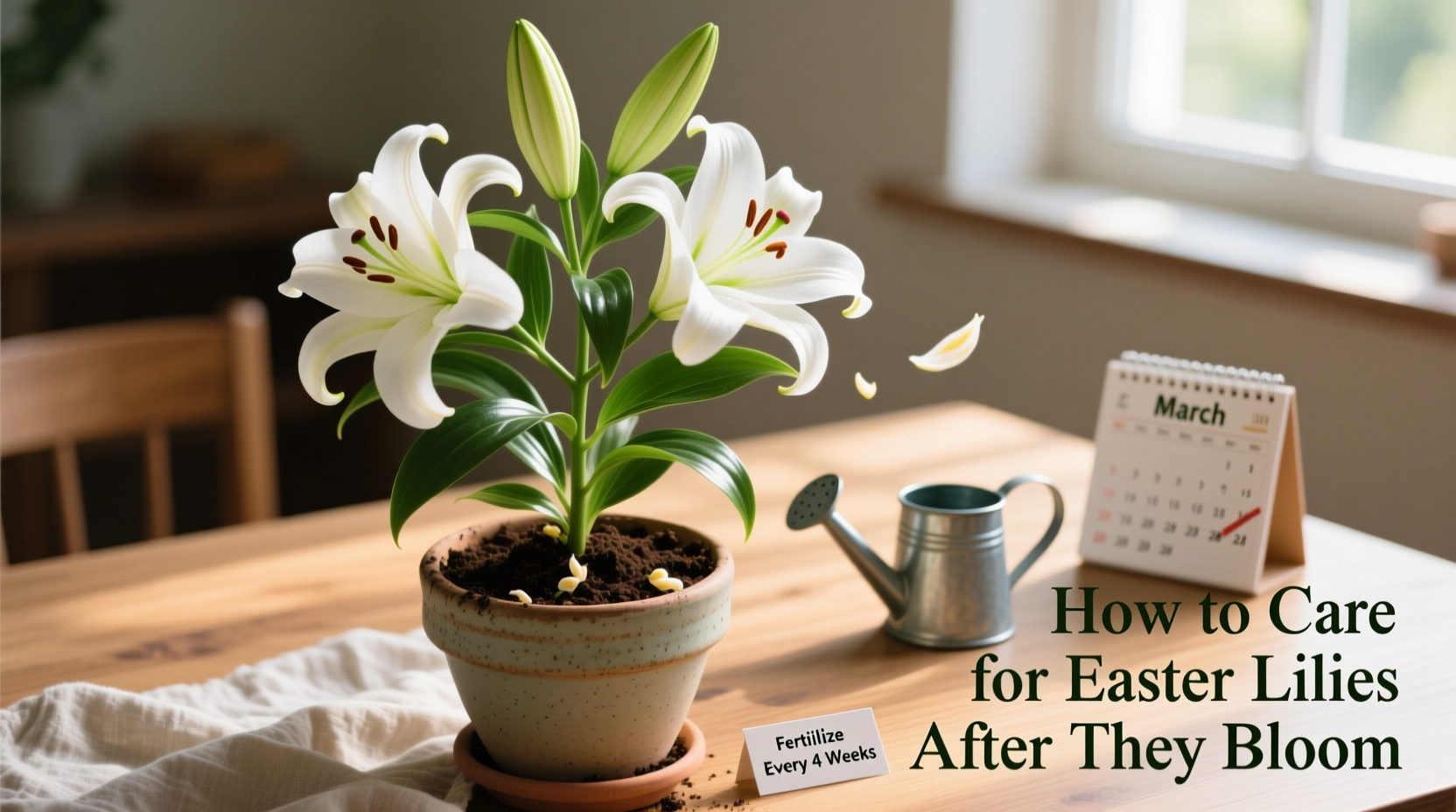 How to Care for Easter Lilies After They Bloom