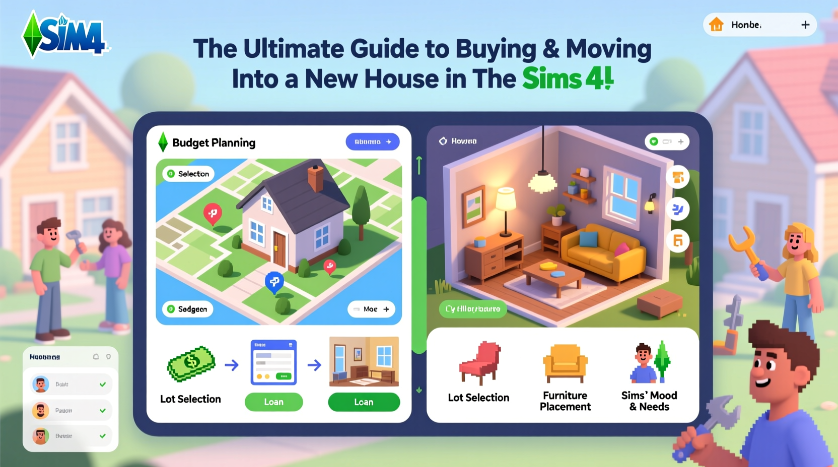 The Ultimate Guide To Buying And Moving Into A New House In The Sims 4