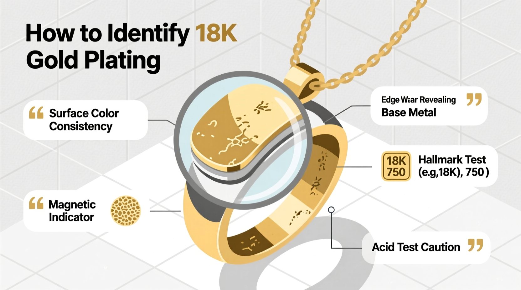 A Practical Guide To Identifying 18k Gold Plating On Your Jewelry