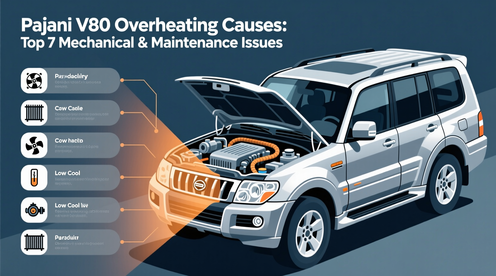 Pajero V80 Overheating Causes: Top 7 Mechanical & Maintenance Issues