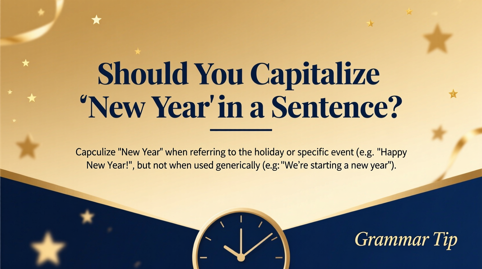 Should You Capitalize New Year in a Sentence?