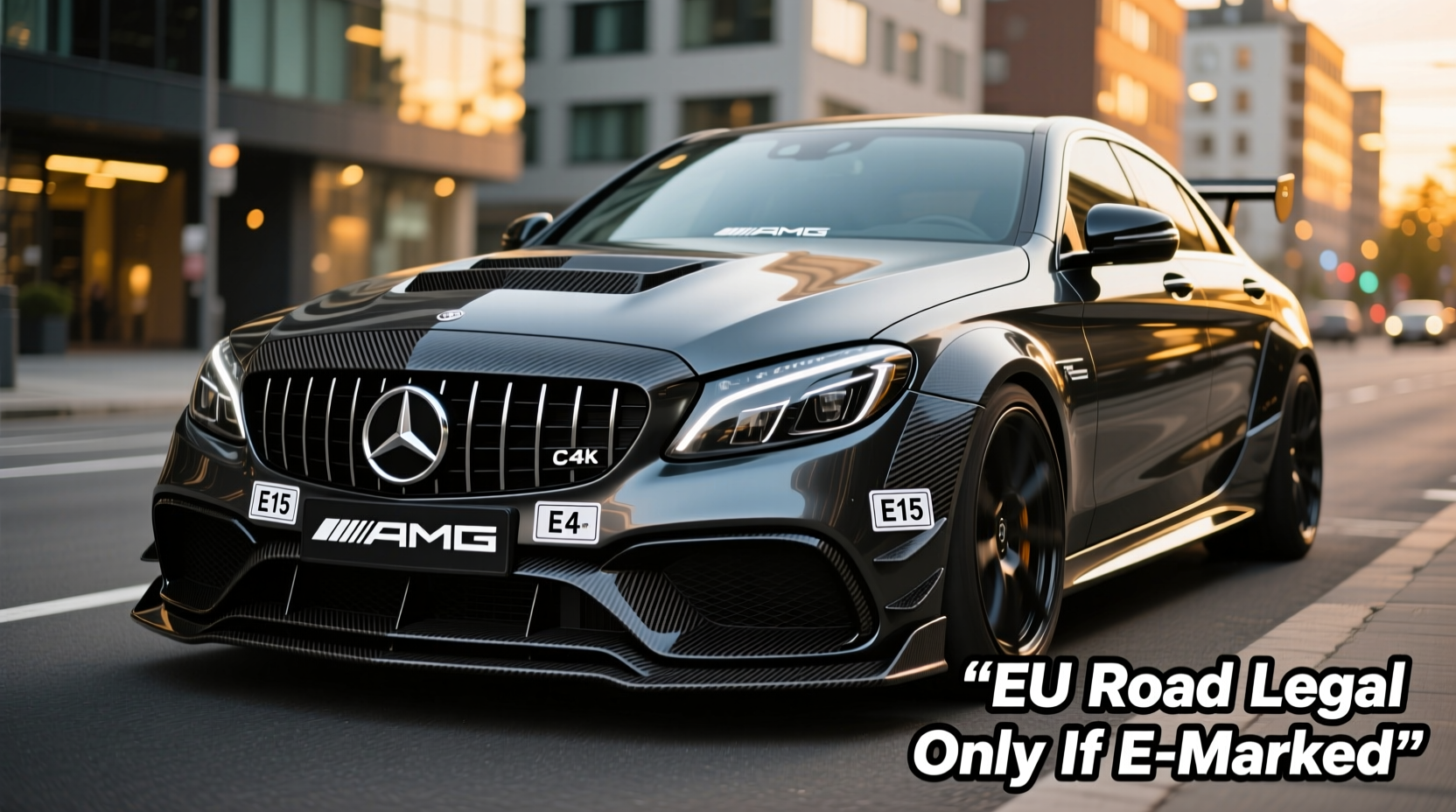 C43 AMG Carbon Parts Are EU Road Legal Only If E-Marked