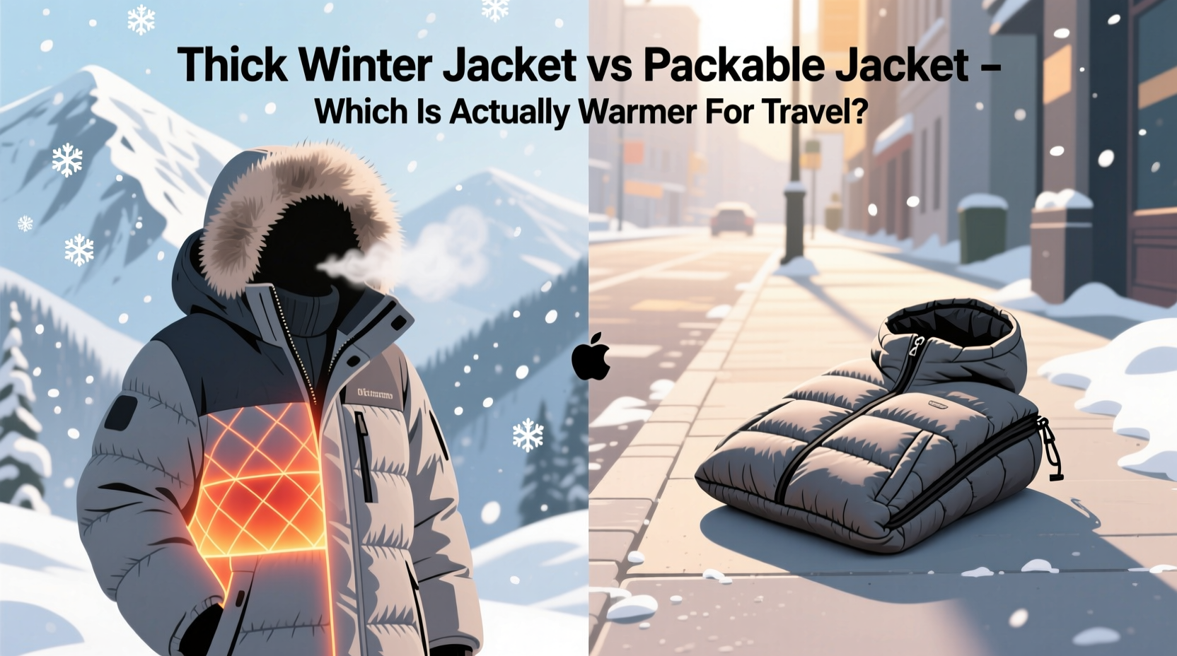 Thick Winter Jacket Vs Packable Jacket Which Ones Actually Warmer For ...