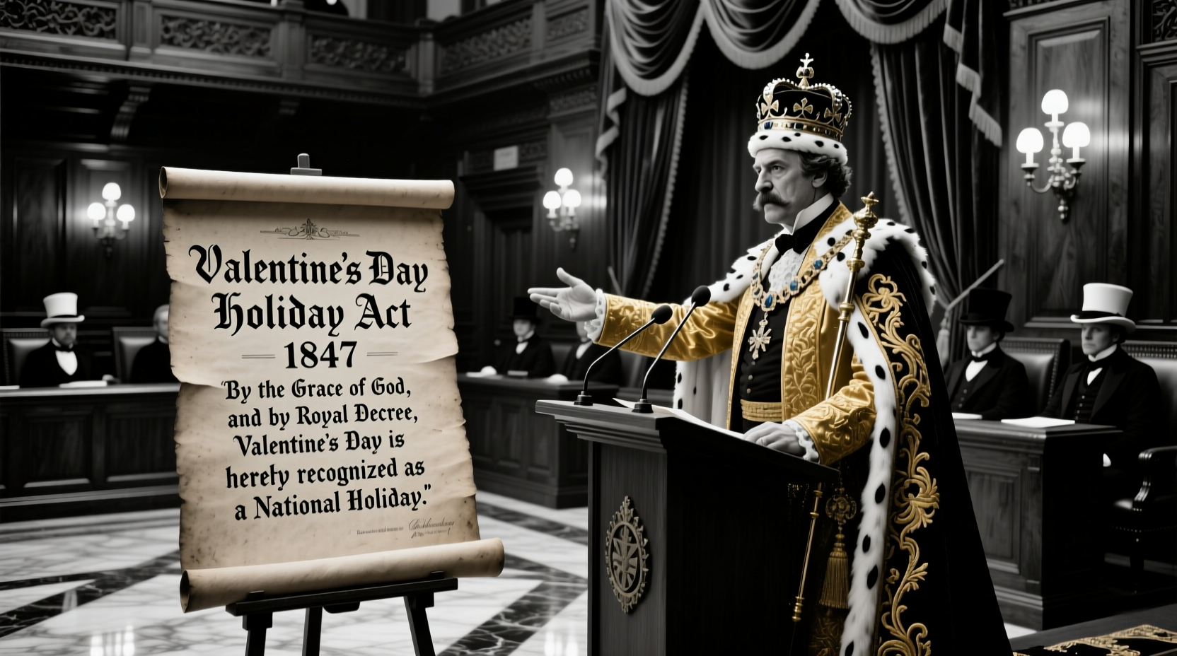 Which Monarch Officially Made Valentine's Day a Holiday?