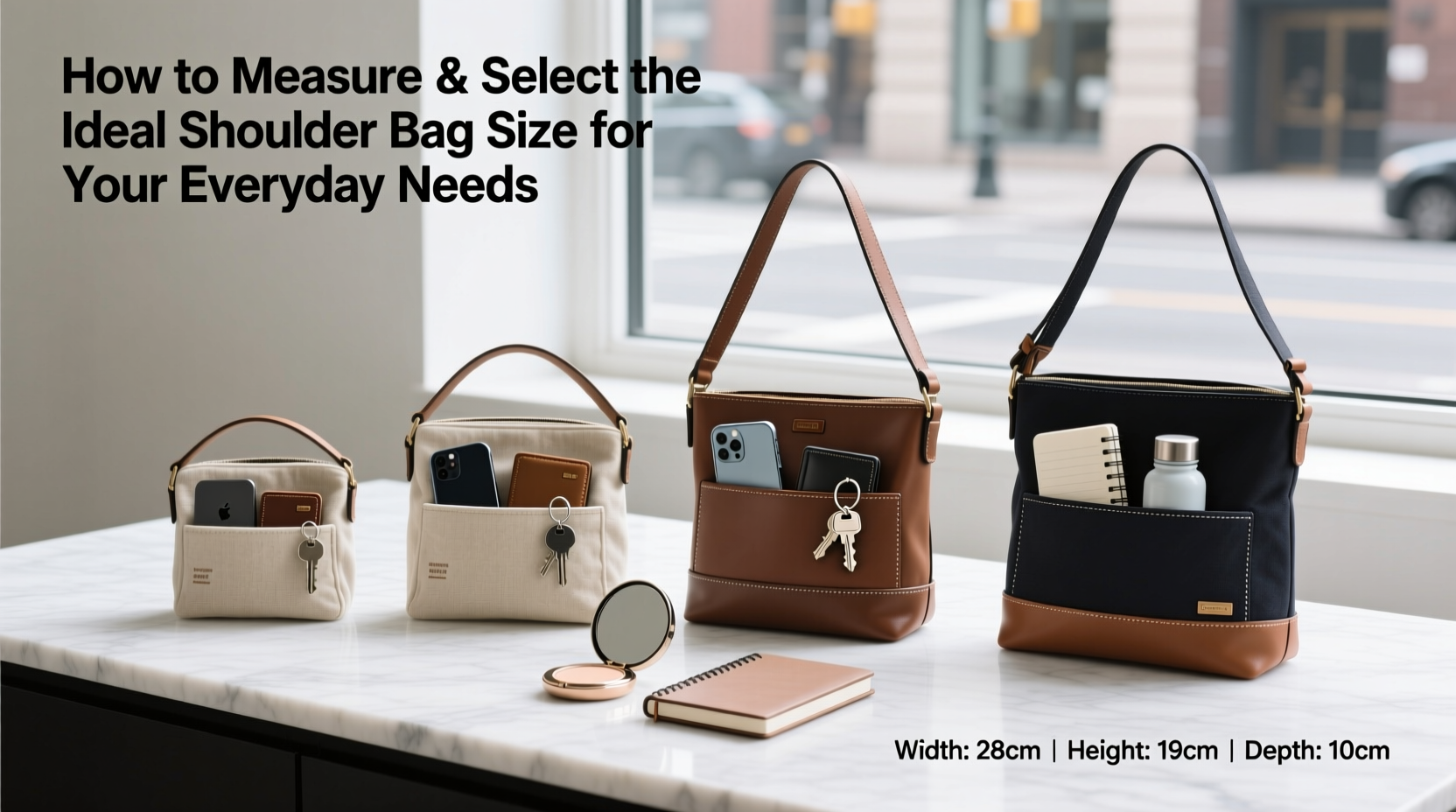 How To Measure And Select The Ideal Shoulder Bag Size For Your Everyday ...