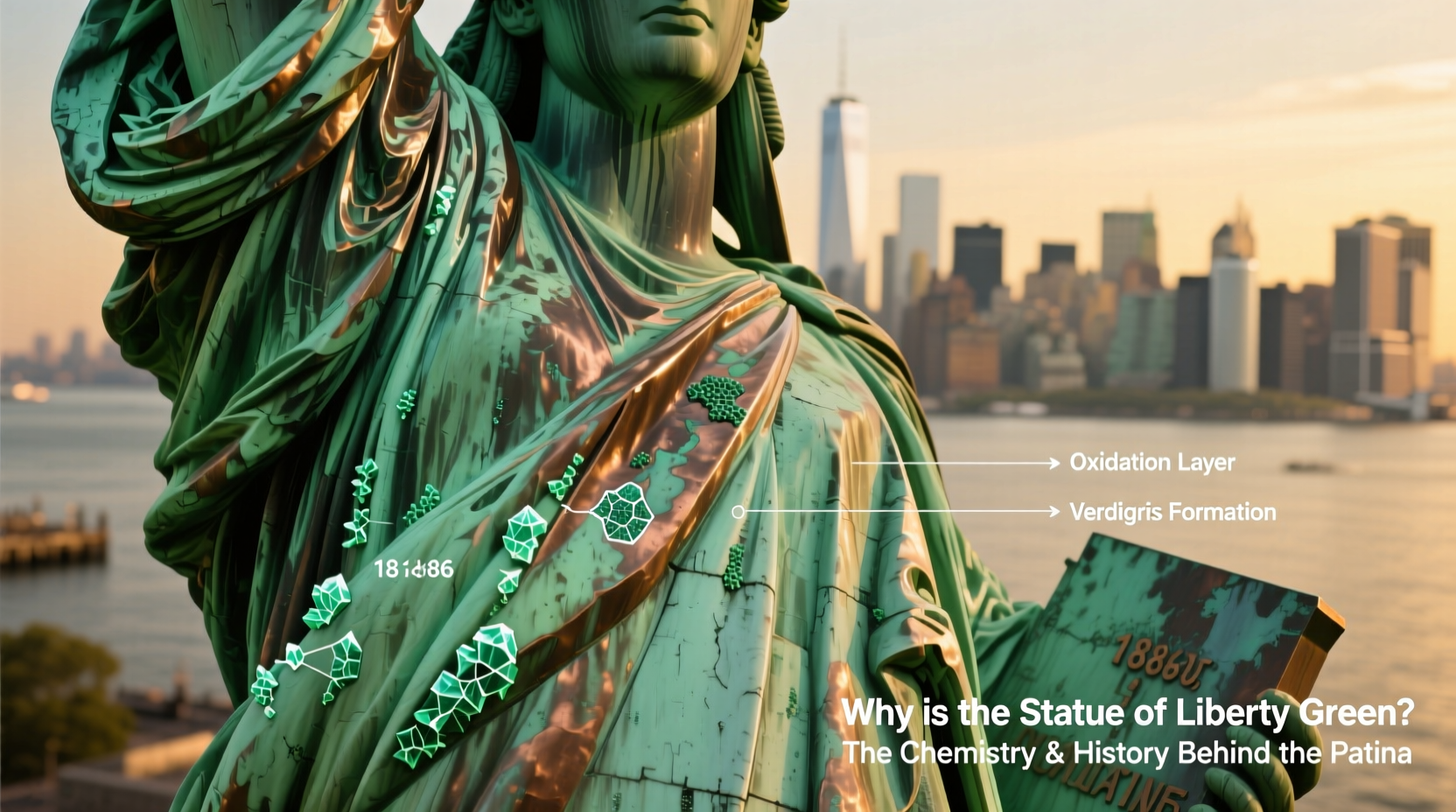 Why Is The Statue Of Liberty Green The Chemistry History
